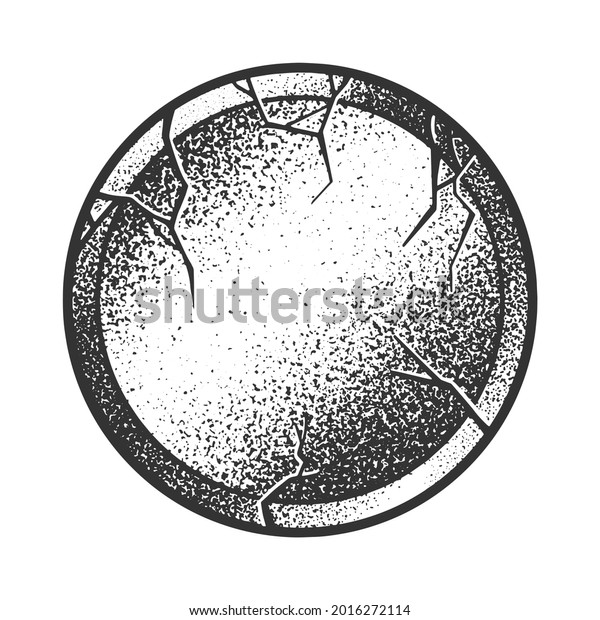 Stone Rock Circle Line Art Sketch Stock Vector (Royalty Free ...