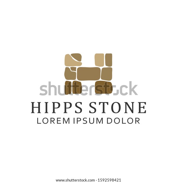 Stone Tile Gravel Logo Simple Minimalist Stock Vector (Royalty Free ...
