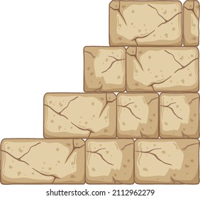 Stone Tiles Texture Cartoon Style Illustration Stock Vector (Royalty ...