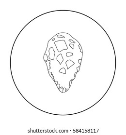 Stone Tool Icon Outline Style Isolated Stock Vector (Royalty Free ...