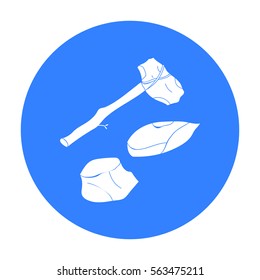 Stone Tools Icon Black Style Isolated Stock Vector (Royalty Free ...