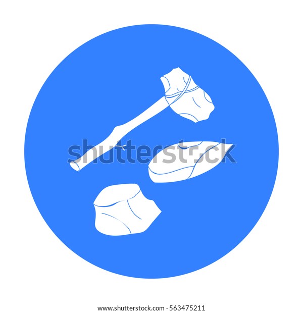 Stone Tools Icon Black Style Isolated Stock Vector (Royalty Free ...