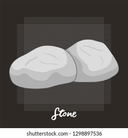 Stone Vector Cartoon Illustration Stock Vector (Royalty Free ...