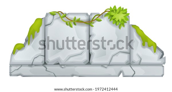 Stone Vector Sign Board Vector Cartoon 库存矢量图（免版税）1972412444 | Shutterstock