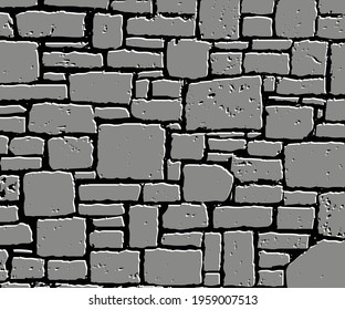 Stone Wall Design Vector Grunge Style Stock Vector (Royalty Free ...