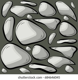 Stone Wall Game Texture Beautiful Banner Stock Vector (Royalty Free ...