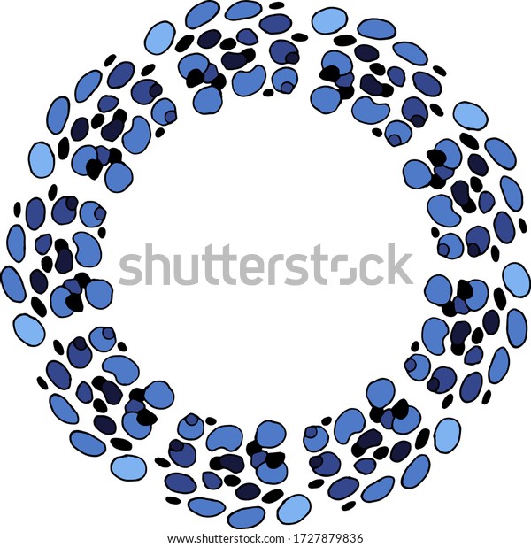 Stones Pattern Posters Congratulations Blue Color Stock Vector (Royalty ...