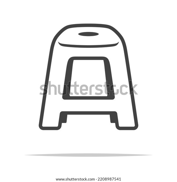 Stool Chair Icon Transparent Vector Isolated Stock Vector (Royalty Free ...