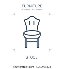 Stool Icon High Quality Line Stool Stock Vector (Royalty Free ...