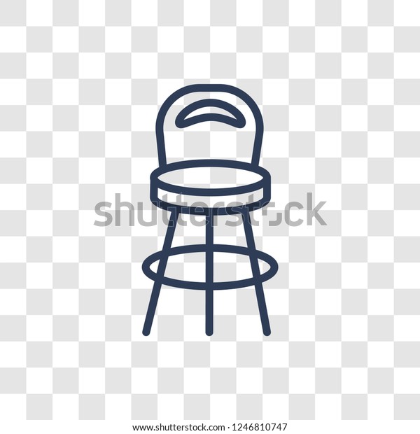 Stool Icon Trendy Linear Stool Logo Stock Vector (Royalty Free ...