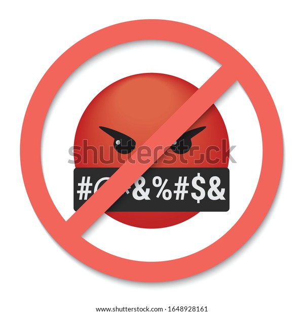 Stop Abuse Icon Concept Emoji Stock Vector (Royalty Free) 1648928161 ...