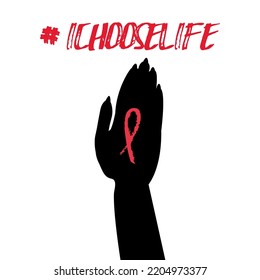 Stop Aids Logo Red Ribbons Hand Stock Vector (Royalty Free) 2204973377 ...
