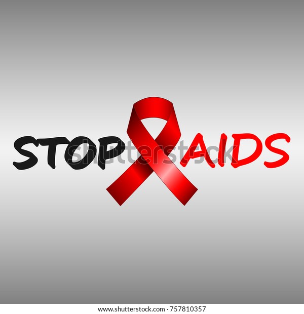 Stop Aids Poster World Aids Day: стоковая векторная графика (без ...