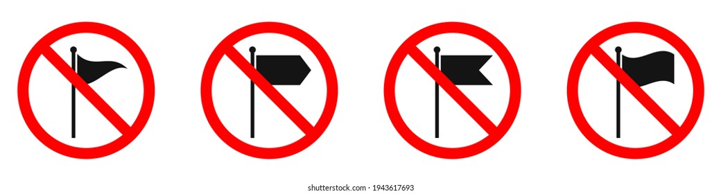 644 Flags not allowed Images, Stock Photos & Vectors | Shutterstock