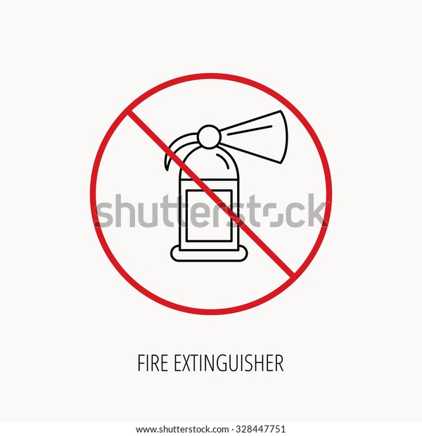 Stop Ban Sign Fire Extinguisher Icon 스톡 벡터(로열티 프리) 328447751 | Shutterstock
