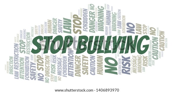 Stop Bullying Word Cloud Wordcloud Made Stock Vector (Royalty Free ...