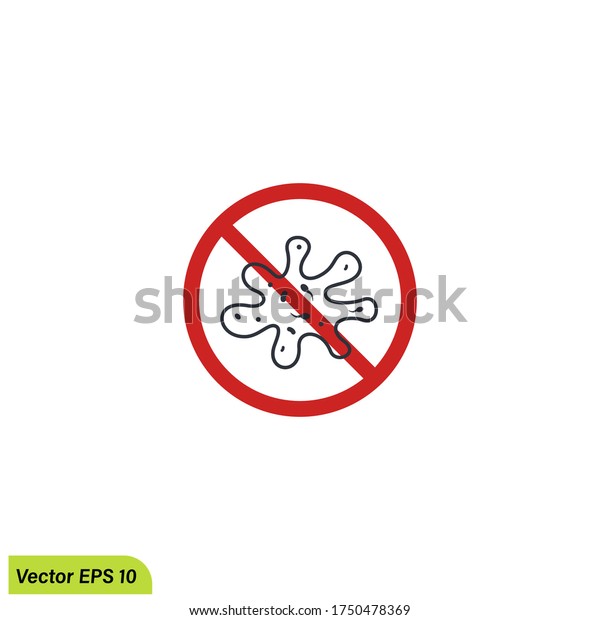 Stop Disease Icon Illustration Vector Eps Stock Vector (Royalty Free ...