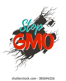 Stop Gmo Poster Stock Vector (Royalty Free) 383696326 | Shutterstock