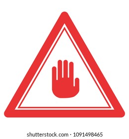 Vector Illustration Stop Signal Sign Stock Vector (Royalty Free) 62876848