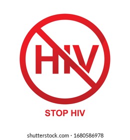 Stop Hiv Sign Vector Illustration Stock Vector (Royalty Free ...