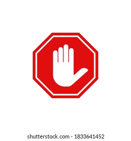 Parada de señal de tráfico. Signo: vector de stock (libre de regalías ...