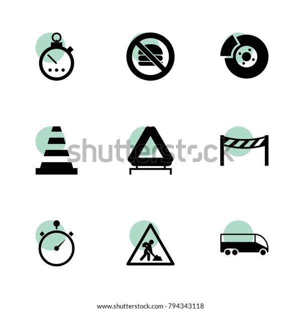 Stop Icons Vector Collection Filled Stop Stock Vector (Royalty Free ...