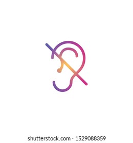 Stop Listening Line Vector Icon Stock Vector (Royalty Free) 1529088359 ...