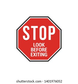 Stop Check Guard Before Proceeding Sign: vector de stock (libre de ...