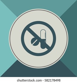 Stop Medicine Icon Vector Sign Stock Vector (Royalty Free) 420074311