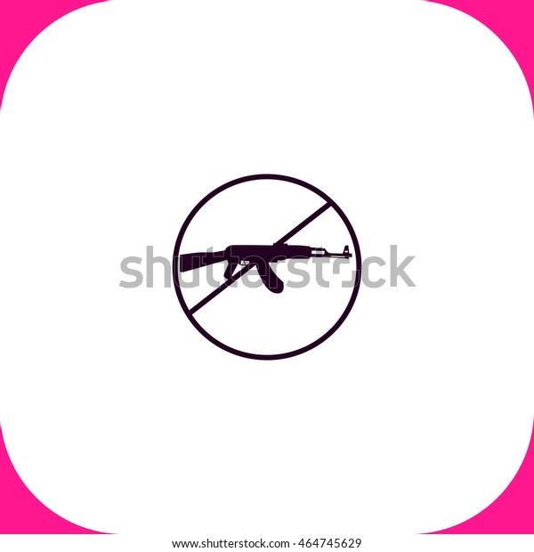 Stop Military Vector Icon On White Stock Vector (Royalty Free ...