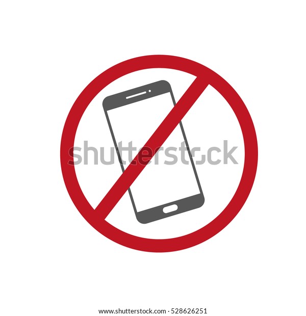 Stop Mobilephone Vector Stock Vector (Royalty Free) 528626251 ...