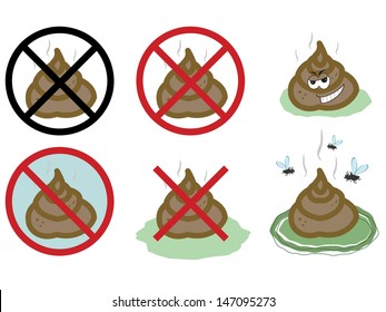 Stop Poop Sign Stock Vector (Royalty Free) 147095273 | Shutterstock