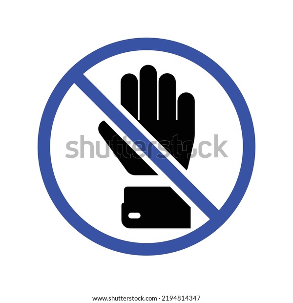 Stop Restriction Vector Icon Illustration Stock Vector (Royalty Free ...