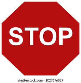 Stop Road Symbol Icon Stock Vector (Royalty Free) 1027676827 | Shutterstock