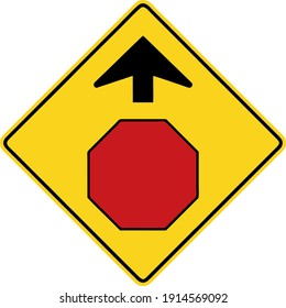 Stop Sign Ahead Gallery Other Signs Stock Vector (Royalty Free ...