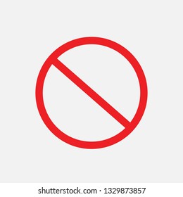 Stop Sign Cancel Icon Red Circle Stock Vector (Royalty Free) 1329873857 ...