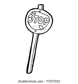 Stop Sign Cartoon Stock Vector (Royalty Free) 77371921