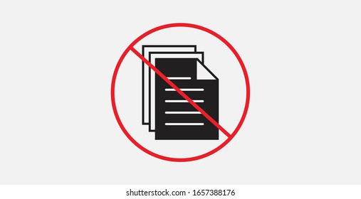 1,336 No paperwork icon Images, Stock Photos & Vectors | Shutterstock