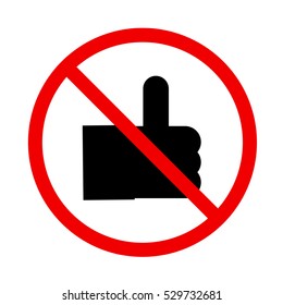 Stop Sign No Like Stock Vector (Royalty Free) 529732681