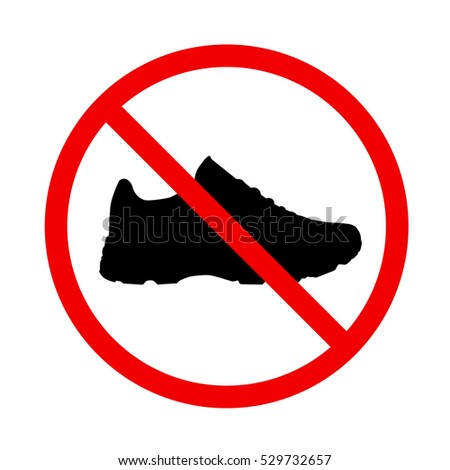 Stop Sign No Shoes Stock-Vektorgrafik (Lizenzfrei) 529732657 – Shutterstock