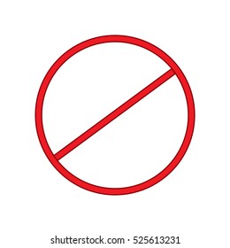 Stop Sign On White Background Stock Vector (Royalty Free) 525613231 ...