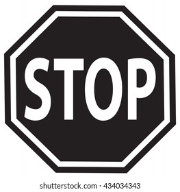 Stop Sign Vector Symbol Safety Sign Stock Vector (Royalty Free ...