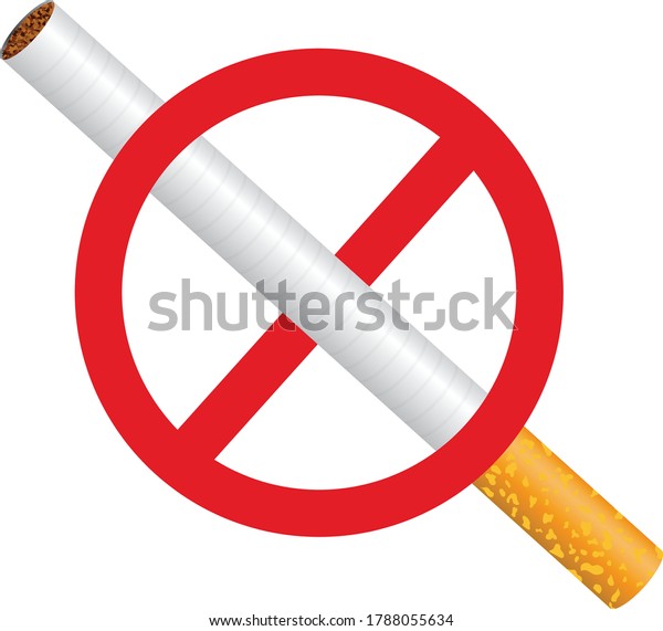 Stop Smoking Cartoon Vector Art Illustration Stock Vector (Royalty Free ...