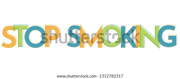 Stop Smoking Word Concept Stop Smoking Stock Vector (Royalty Free ...