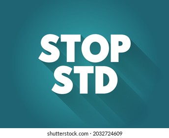 Stop Std Sexually Transmitted Diseases Text Stock Vector (Royalty Free ...