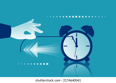 Stop Time Concept Business Metaphor Vector Stock Vector (Royalty Free ...