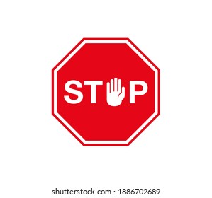 Cartoon Red Stop Signs Icon Set: เวกเตอร์สต็อก (ปลอดค่าลิขสิทธิ์ ...