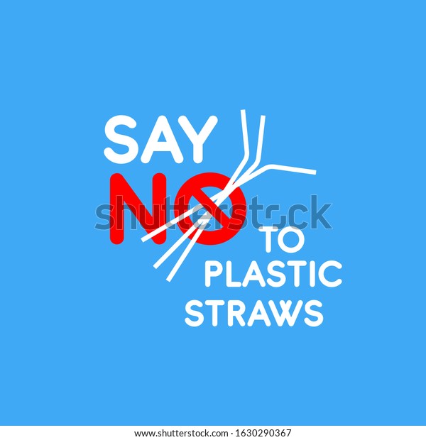 Stop Using Plastic Products Campaign Design Stock Vector (Royalty Free ...