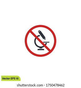 Stop Virus Research Icon No Microscope Stock Vector (Royalty Free ...