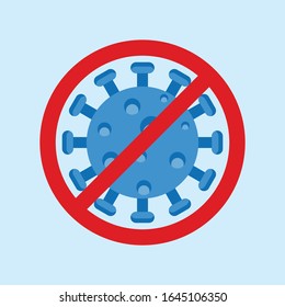 Stop Virus Sign Protection Vector Illustration Stock Vector (Royalty Free) 1645106350 | Shutterstock